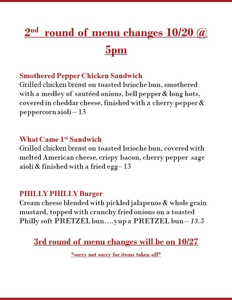 Menu | Kid Rip's Tap & Tavern